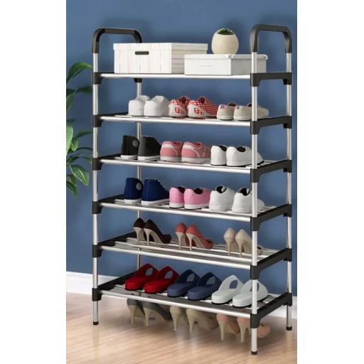 6 Tiers Shoe Rack Organizer Stainless Steel Stackable